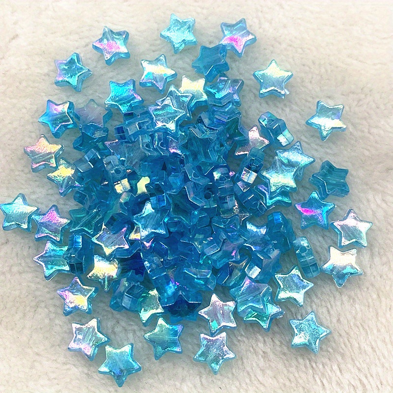 Transparent Colorful Ab Plated Star Acrylic Beads Loose - Temu United ...