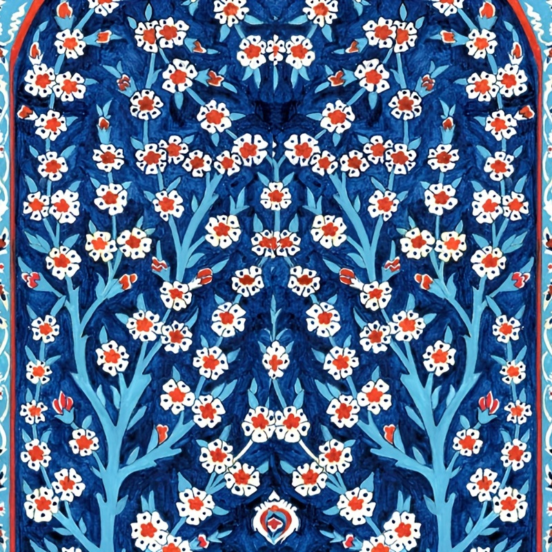 1pc Painting Prints Traditional Ottoman Flower Wall Art Picture Canvas ...