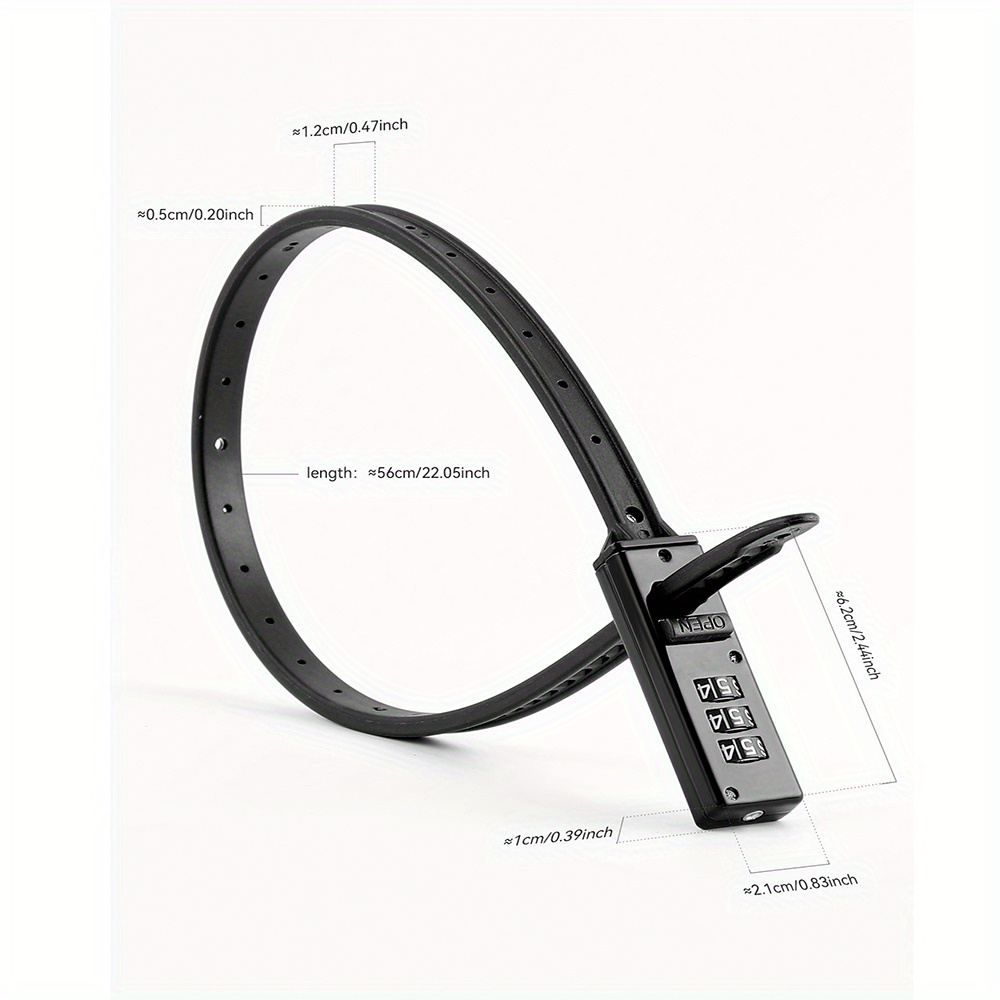 Bike Code Lock Stainless Steel Cable Tie Lock Mountain Bike - Temu