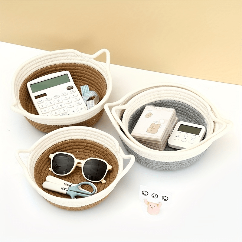 woven storage basket multi purpose office - Temu Canada