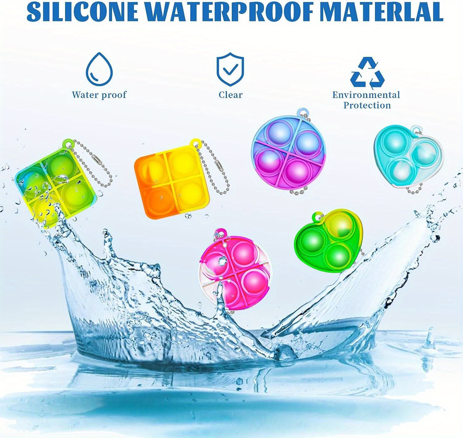 Pop Fidget Keychain Mini Fidget Toys Bulk Party Favors Kids - Temu