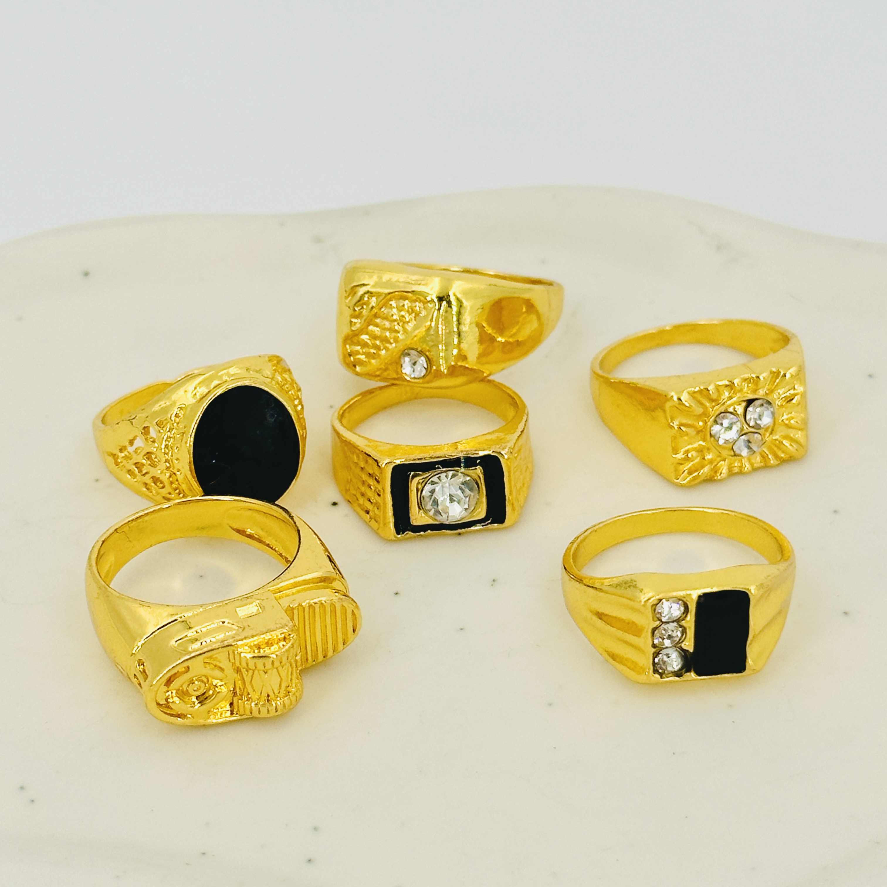 men's vintage alloy carved rings zirconia - Temu Australia