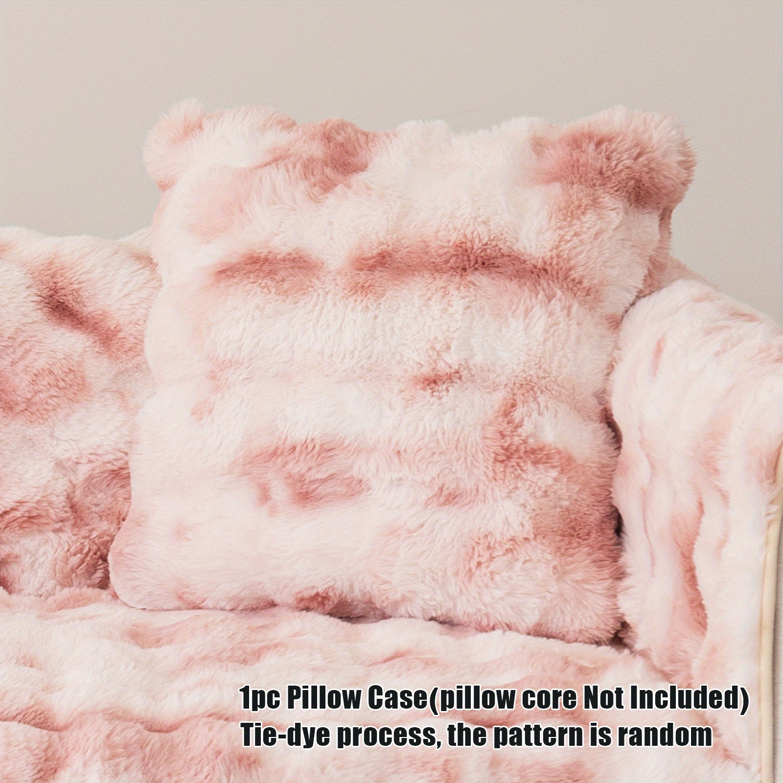 tie dye thickened rabbit plush sofa slipcover - Temu South Africa