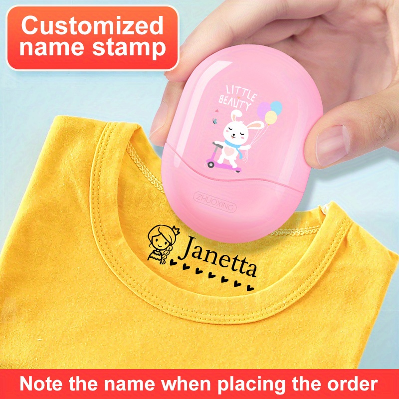Personalized Pink Name Stamp School Supplies - Temu Canada