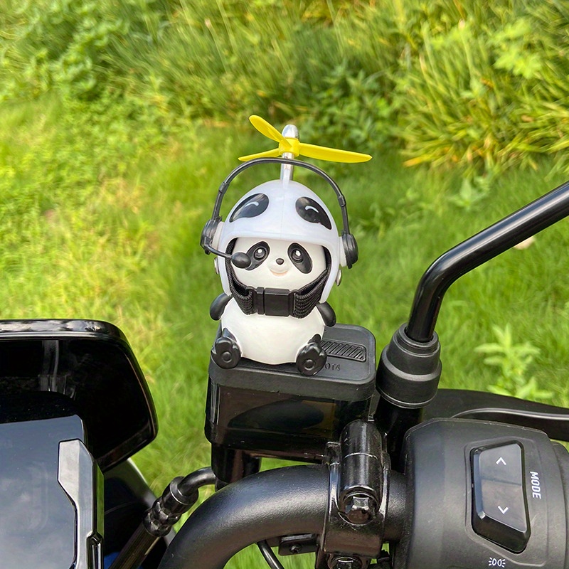 Cute Red Panda Motorcycle Ornaments Creative Car Ornaments - Temu