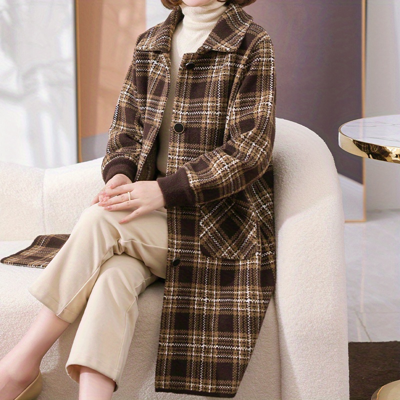 Print Classic Jacket Casual Button Front Long Sleeve - Temu Philippines