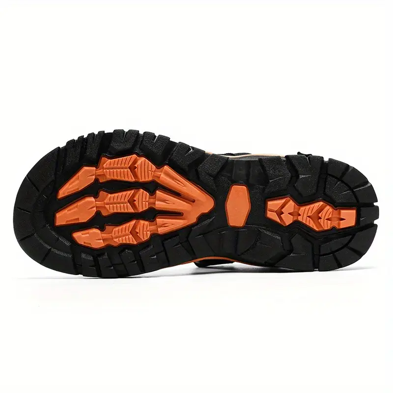 Mens Sandals With Hook And Loop Fastener Durable Non Slip Outdoor
