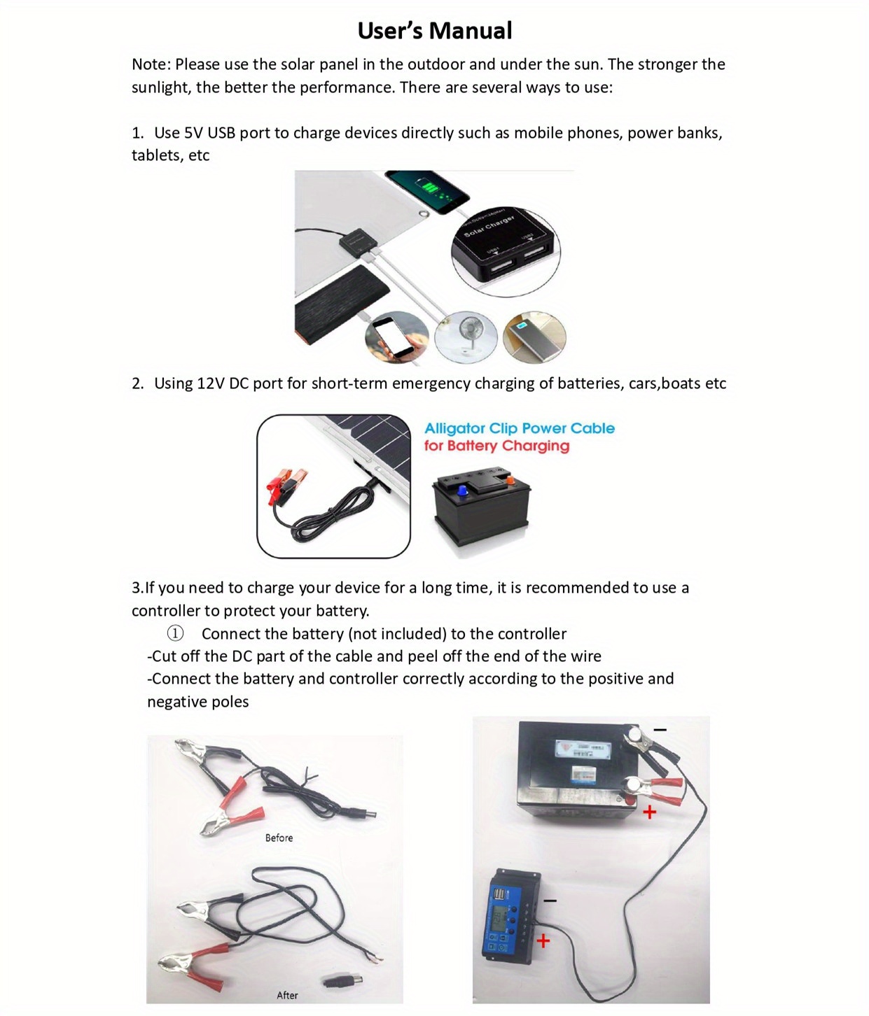 12 Volt Solar Panel Solar Trickle Charger Portable Solar - Temu