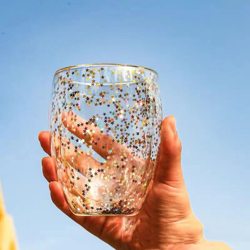 Cup High Borosilicate Glass Drinking Cup Starry Sky Temu New Zealand