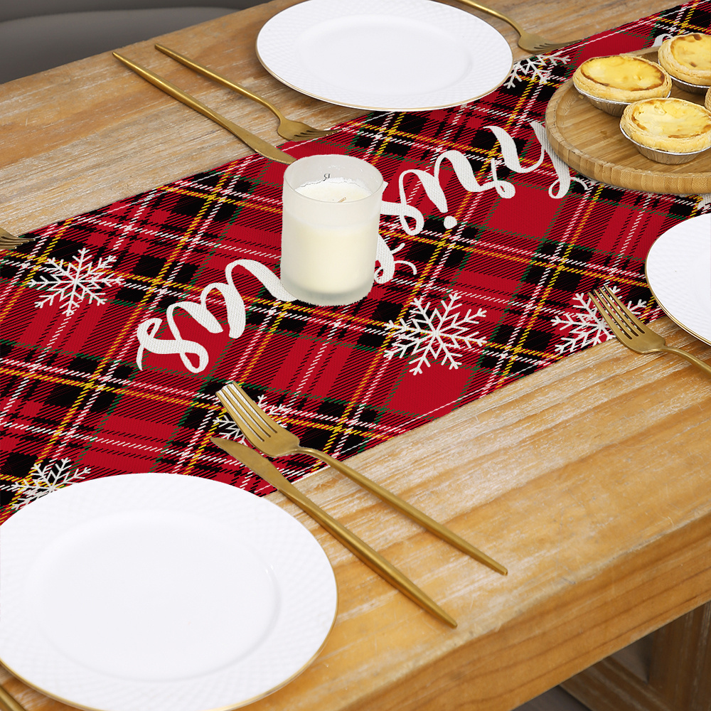 Reindeer Snowflakes Buffalo Check Christmas Holiday Xmas - Temu Canada