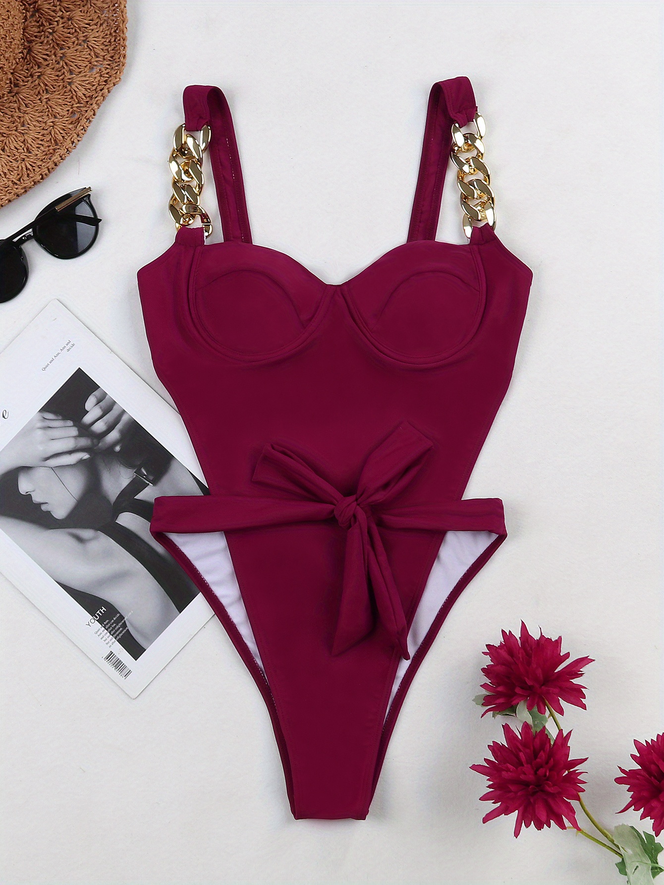 Maroon bathing suits store