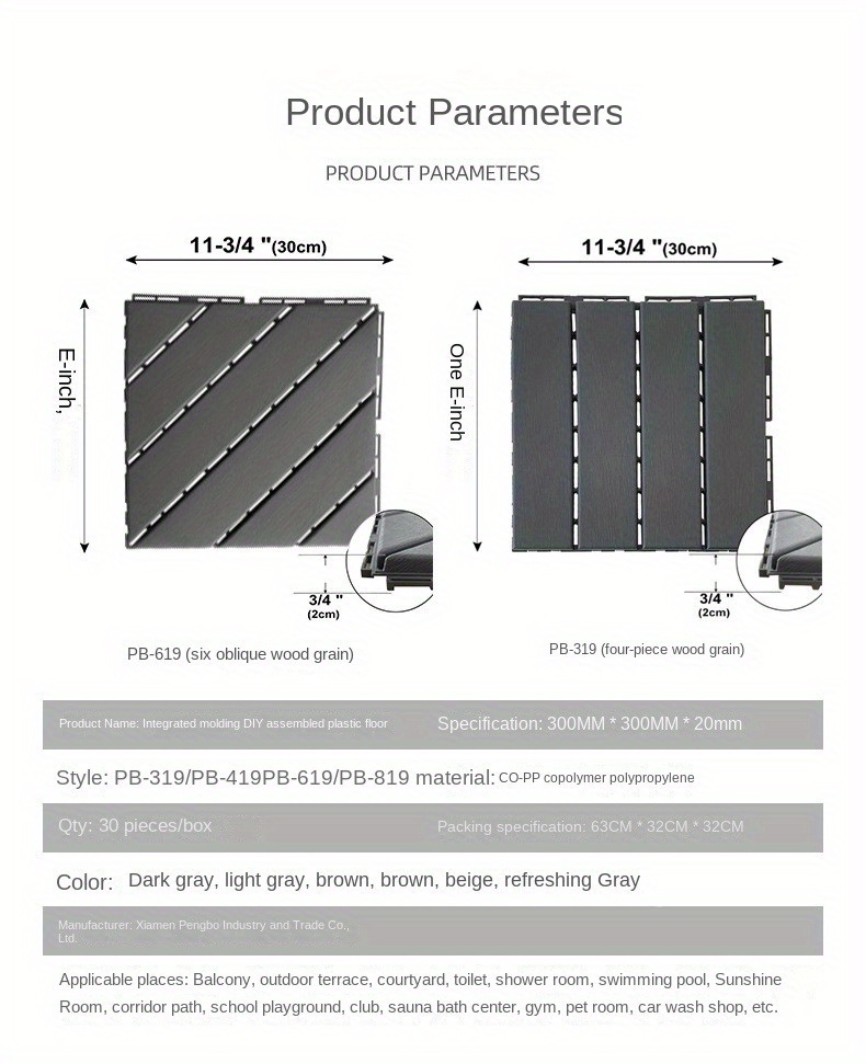 High Strength Pvc Splicing Floor Mat Interlocking Deck Tiles - Temu