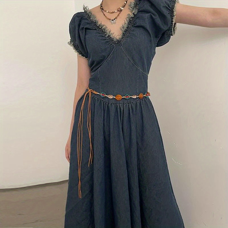 vintage braided sash belt bohemian beaded flower shell - Temu Denmark