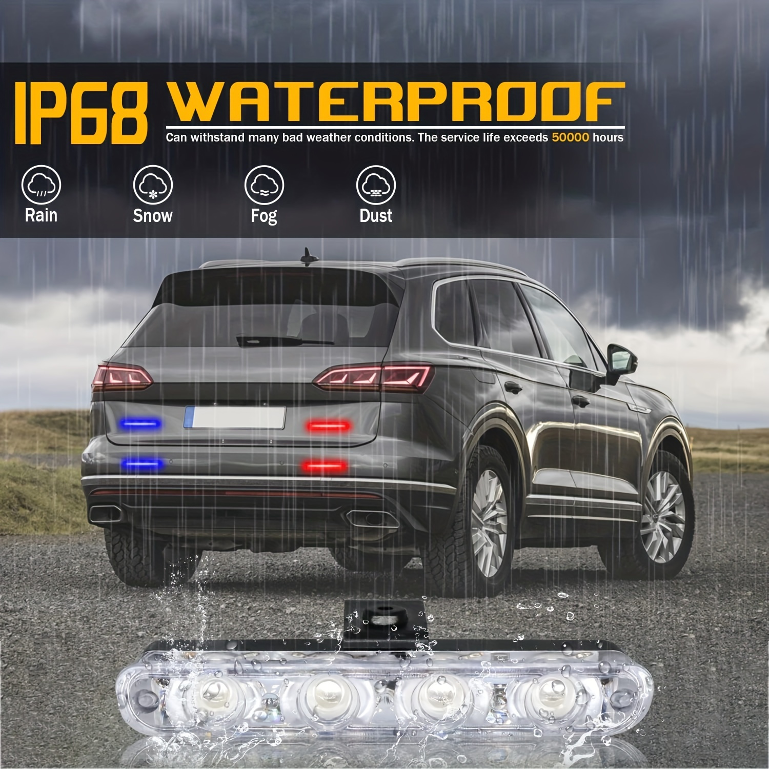 One Driven Four 12led Car Network Flash Lamp Clip Strobe - Temu United ...