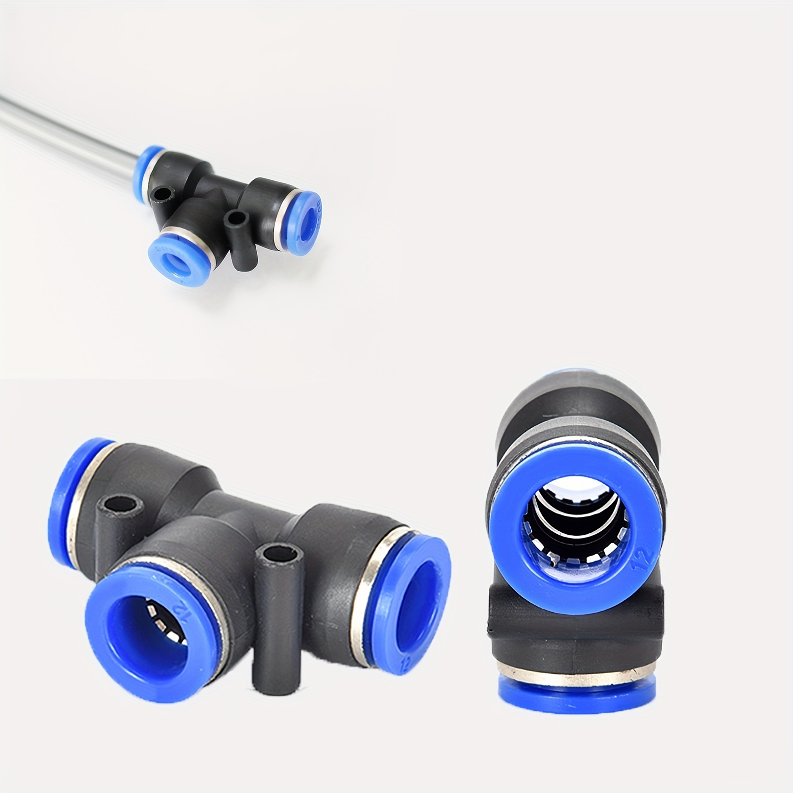 Pneumatic Tee Union 6 8 10 Quick Release Connectors - Temu Canada