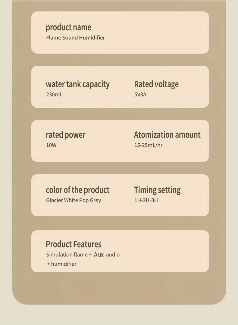 Flame Air Humidifier Car Diffuser Aux Audio - Temu United Kingdom