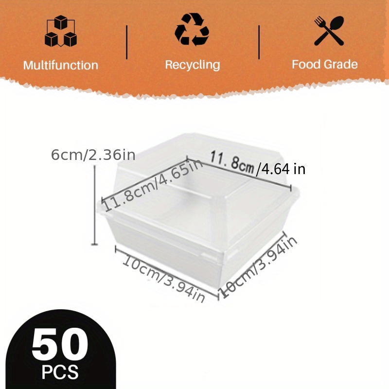 Paper Charcuterie Boxes Clear Lids Disposable Food - Temu United