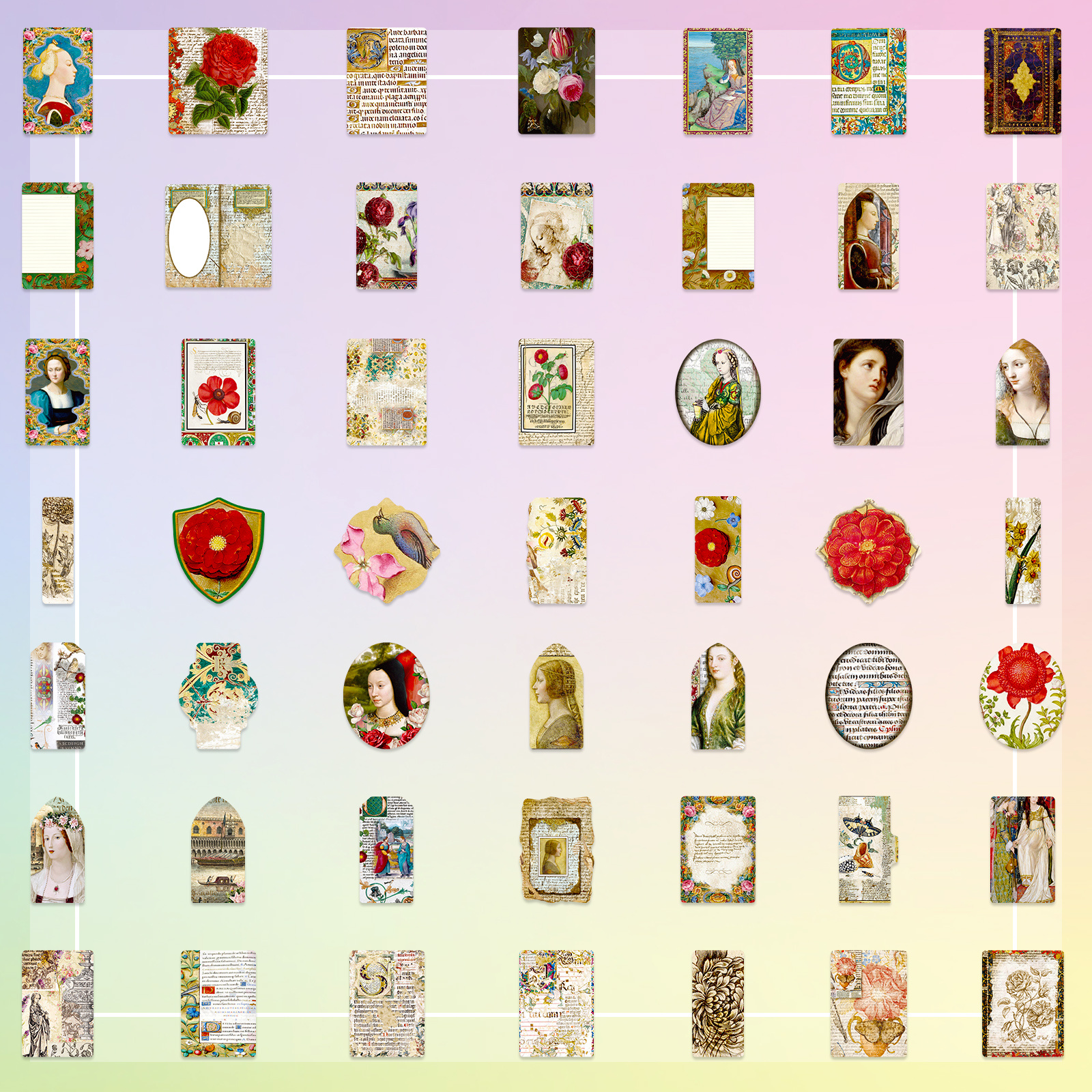 Medieval Retro Stickers Aesthetic Decorative Stickers - Temu United Kingdom