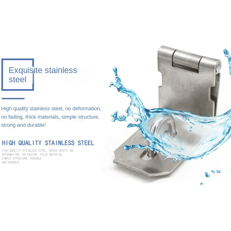 Left Steel Thickened Stainless Steel Lock Plate - Temu Australia