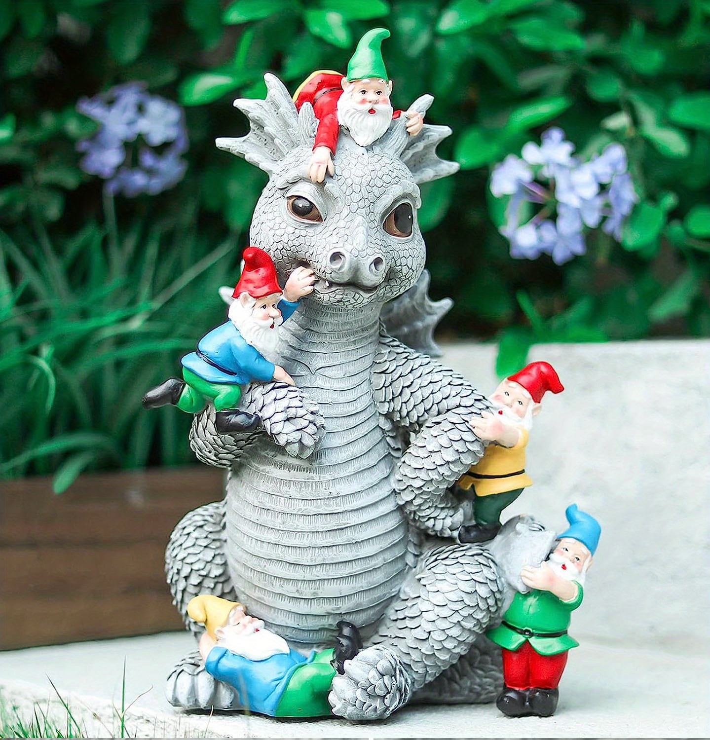 Dragon Dwarf Garden Statue Outdoor Decoration Statue Outdoor - Temu