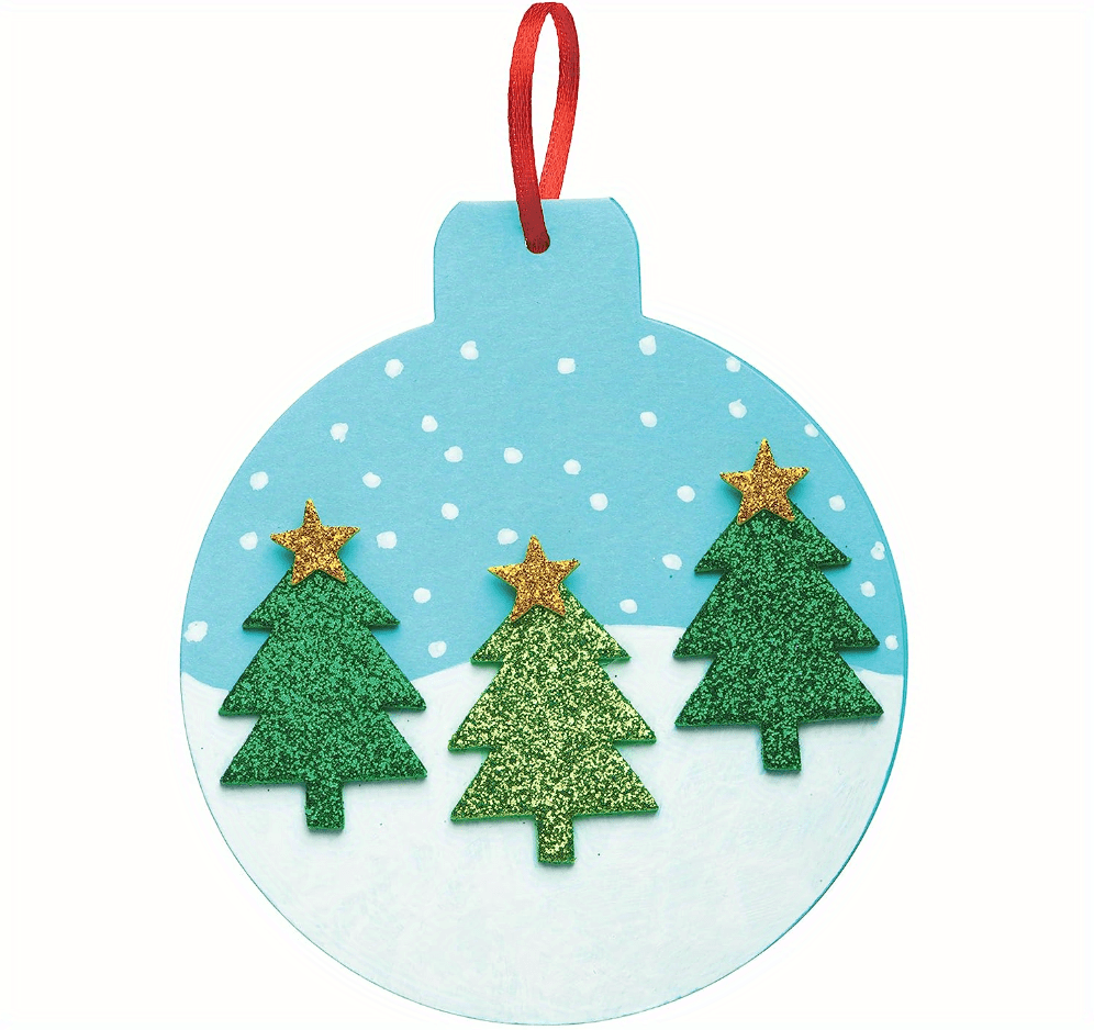 Christmas Tree Decorative Foam Stickers Self - Temu