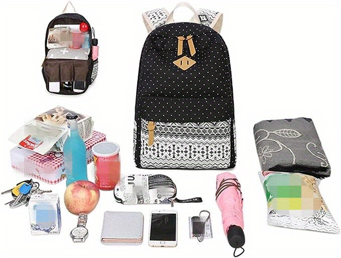 Canvas Backpack Vintage School Bag Youth Teenager Girls Boys - Temu Canada