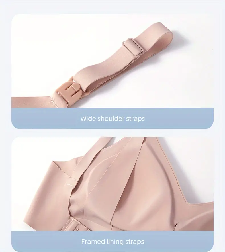 Womens Comfy Nursing Bras Supportive Breastfeeding Temu New Zealand