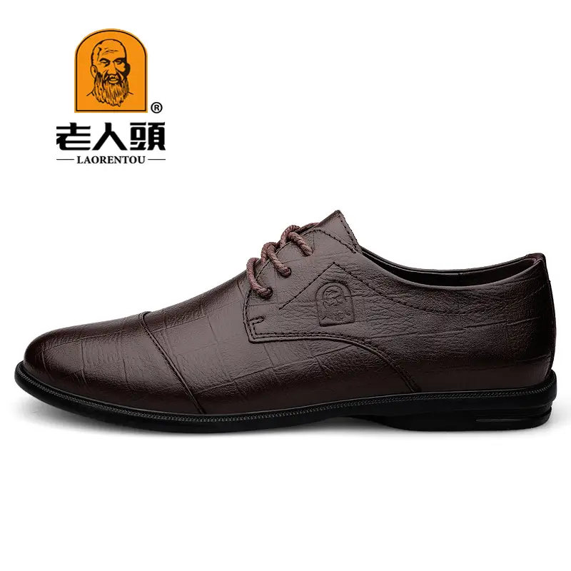 Mens Derby Shoes Lace Up Front Dress Shoes For Men Business Formal