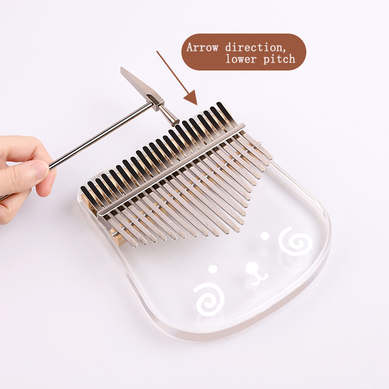 21 tone Acrylic Transparent Thumb Piano Large Rounded - Temu