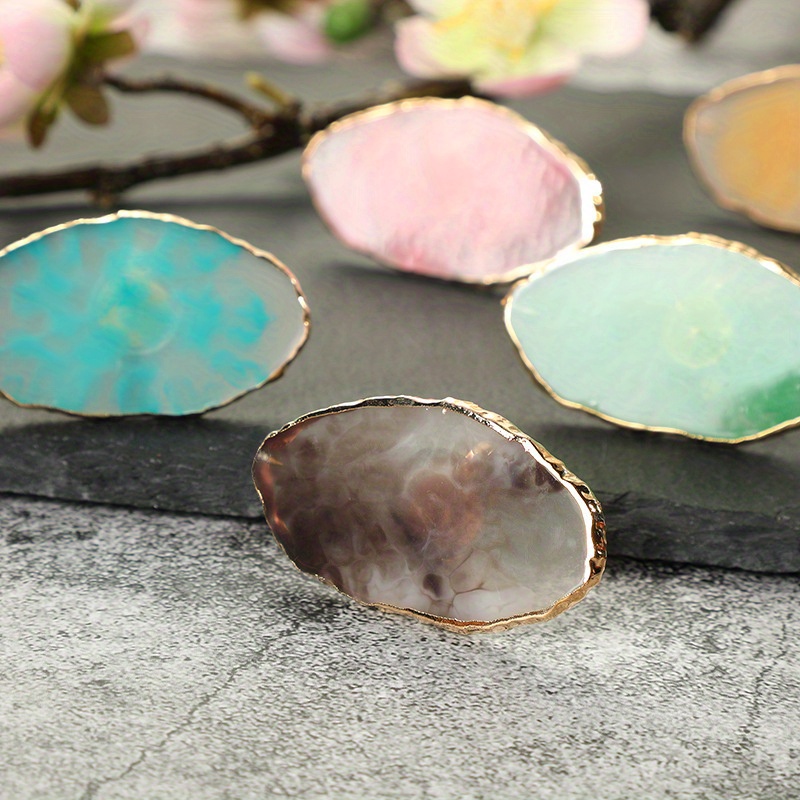 Mini Resin Nail Tools Nail Art Finger Ring Palette Polish - Temu ...