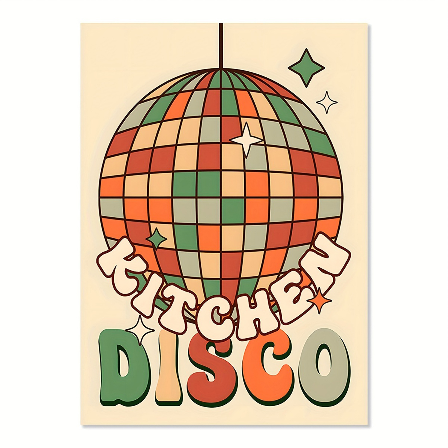 canvas poster vintage art retro kitchen disco print poster - Temu Australia