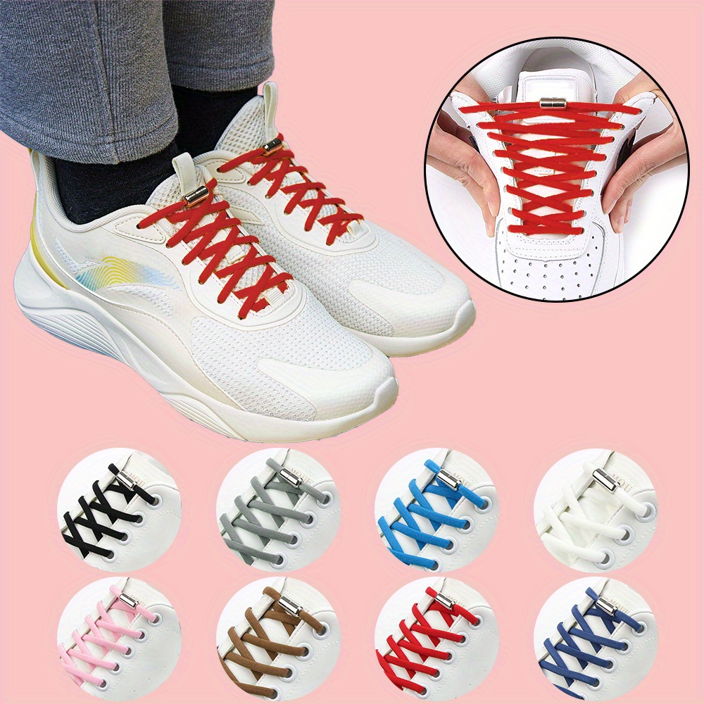 Metal Capsule Elastic Laces Semi circular Free tie - Temu Australia