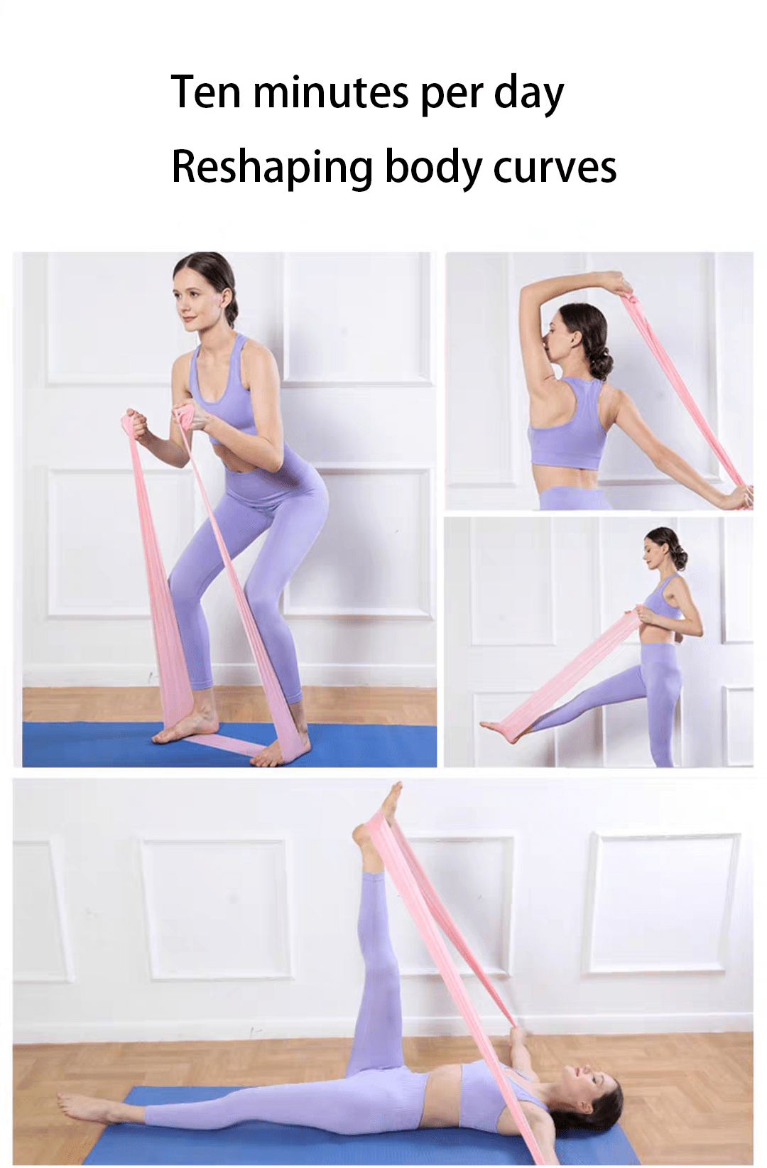 Yoga Tension Belt Elastic Fitness Stretching Belt - Temu