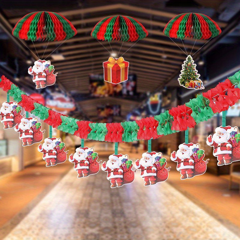 Christmas Honeycomb Paper Lacing Santa Claus - Temu Canada