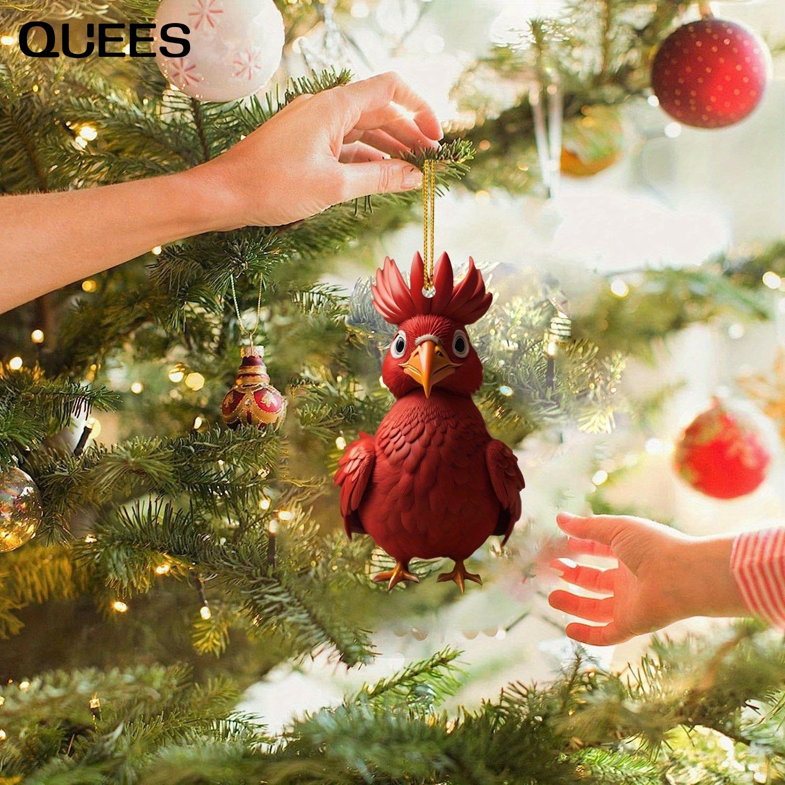 Awesome Chicken Car Ornament Christmas Ornament 's A - Temu Ireland