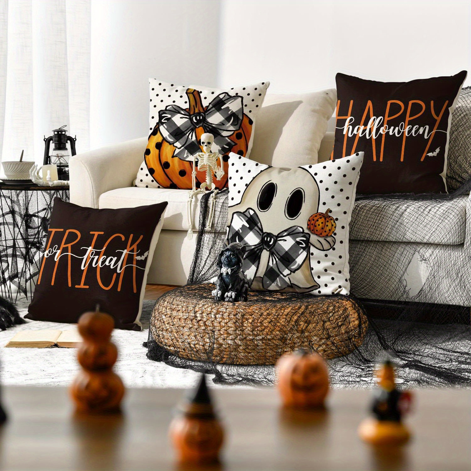 Happy Halloween Cute Ghosts Trick Or Treat Pillowcase | Free Shipping ...