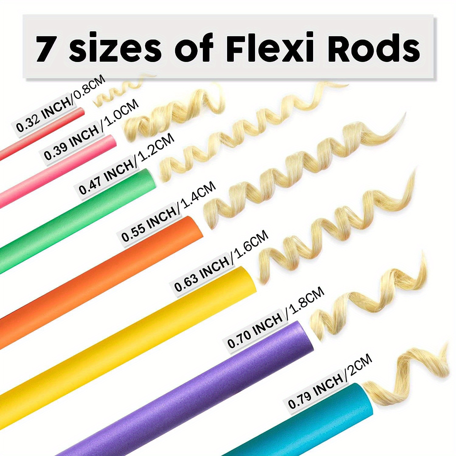 Heatless Flexible Hair Rollers Curlers Heatless Flexible - Temu