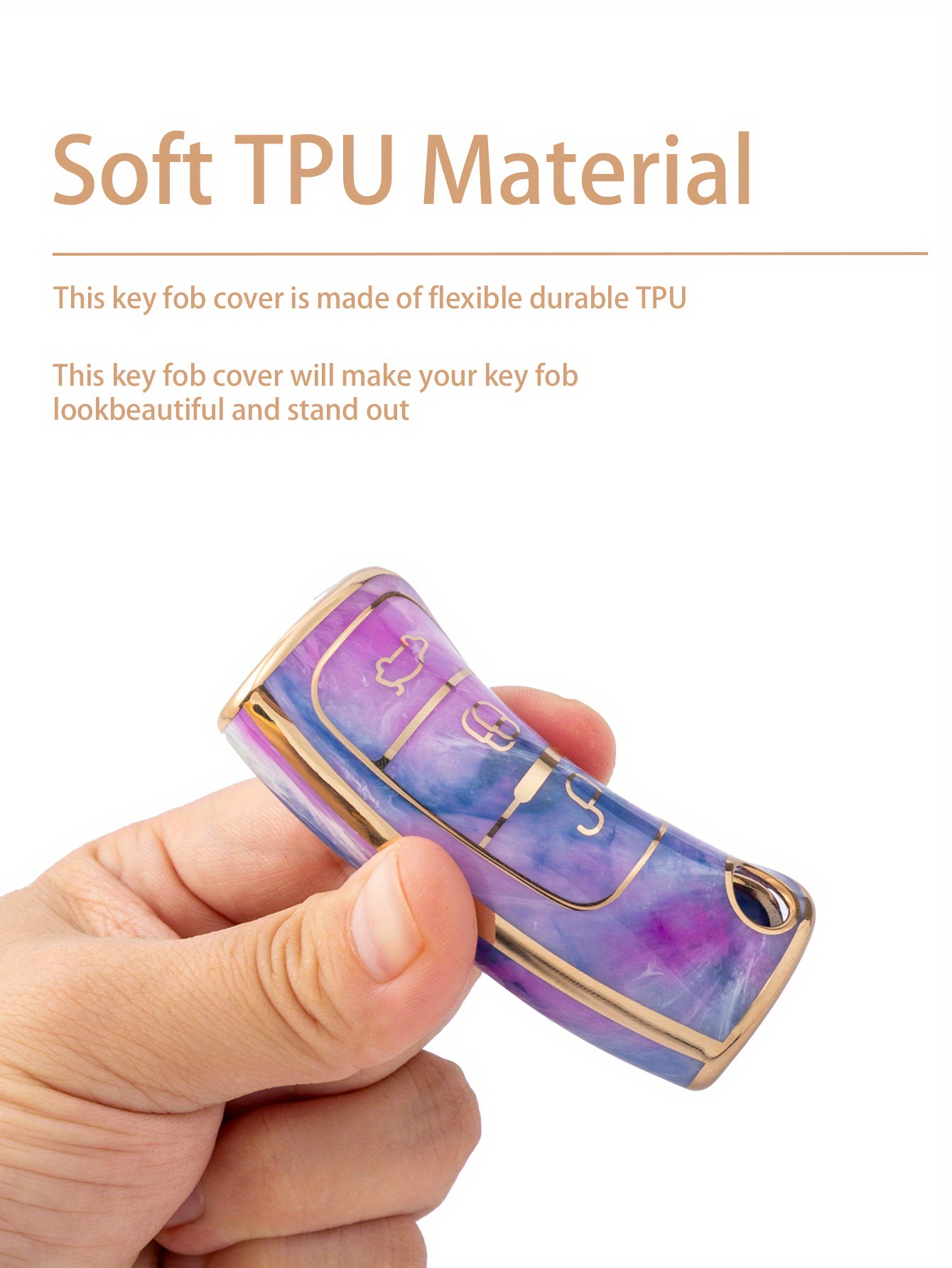 ford special tpu car key chain + rotating finger ring le - {region_name}