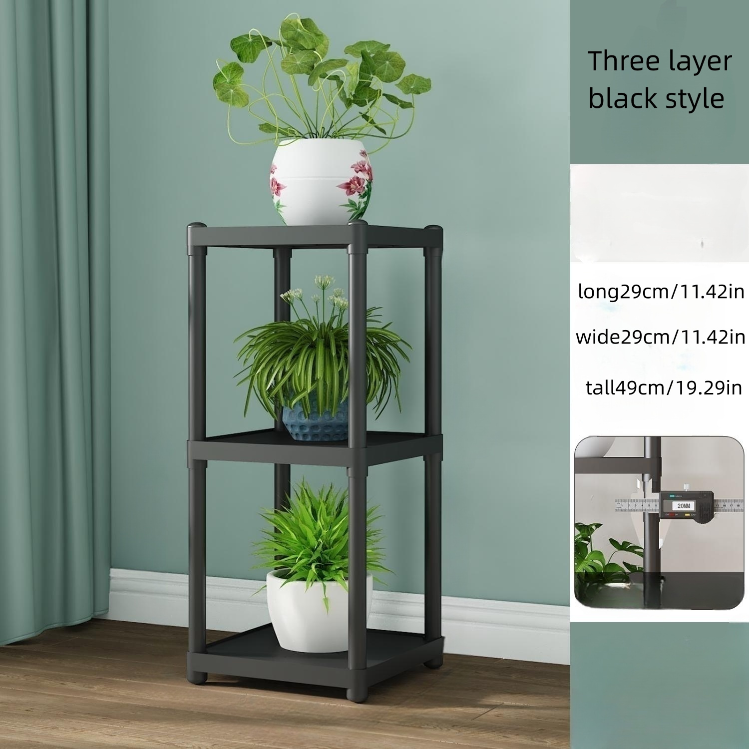 1pc 3 Storey Flower Shelf Room Multi Storey European Indoor And Outdoor ...