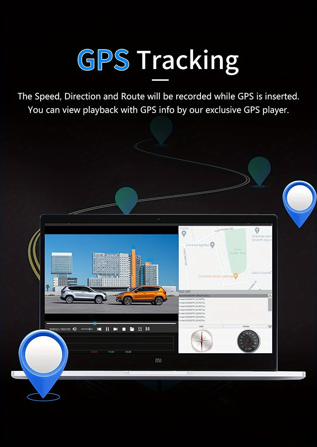 2160p Mirror Dashcam Built in Wifi Gps Stream Media Rearview - Temu