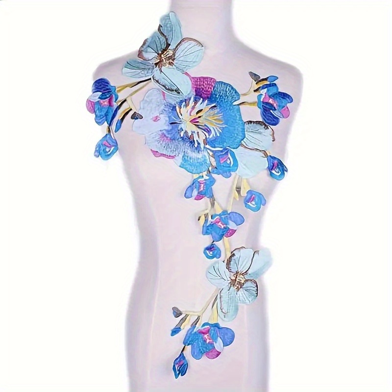 Peony Colored Water soluble Three dimensional Embroidered - Temu