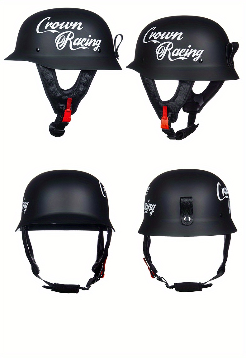 Crown Racing German World War Ii Soldier Helmet Half Helmet Motorcycle ...