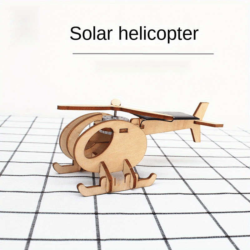 Solar Powered Helicopter Diy Students Puzzle Science - Temu