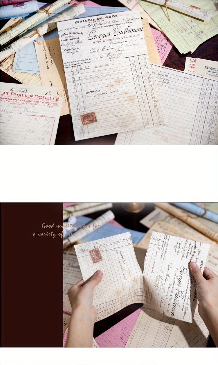 30 Fogli Libro Carta retro Serie Retrò - Temu Italy