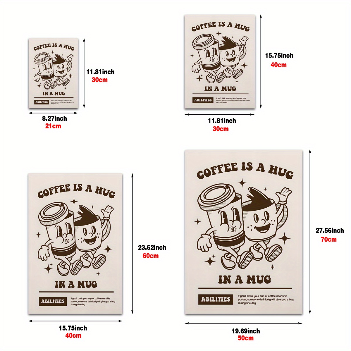 Canvas Painting Coffee Poster Coffee A Quote - Temu Netherlands