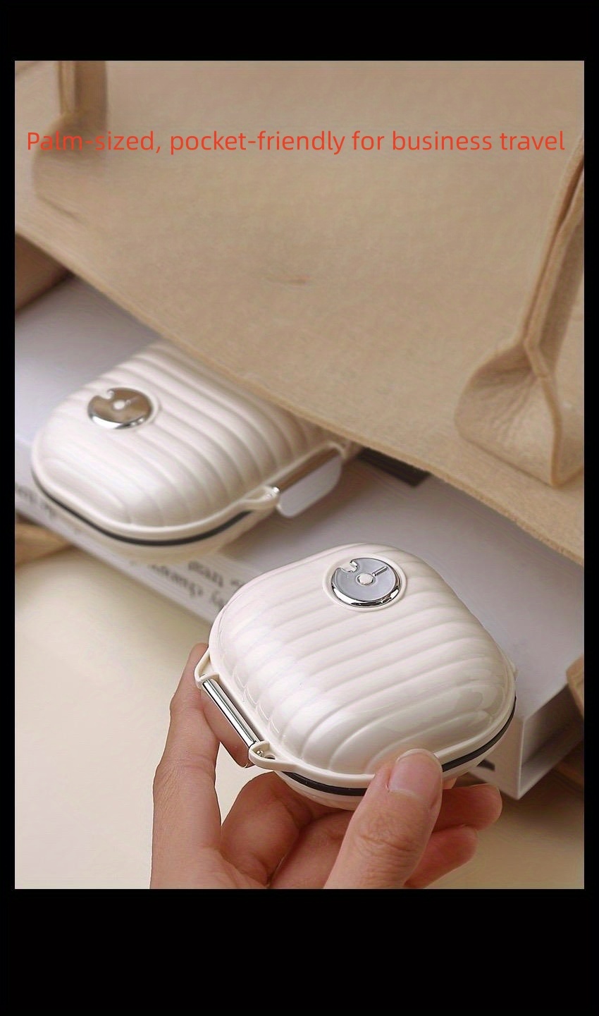 Shell Pill Box Portable Mini Carry Large Capacity Medicine - Temu New ...