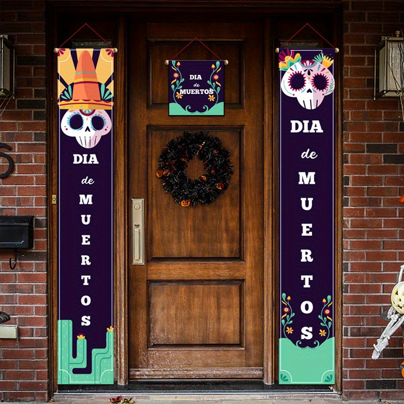 Day Of The Dead Couplets Ghost Couple Door Curtains Patio - Temu New ...