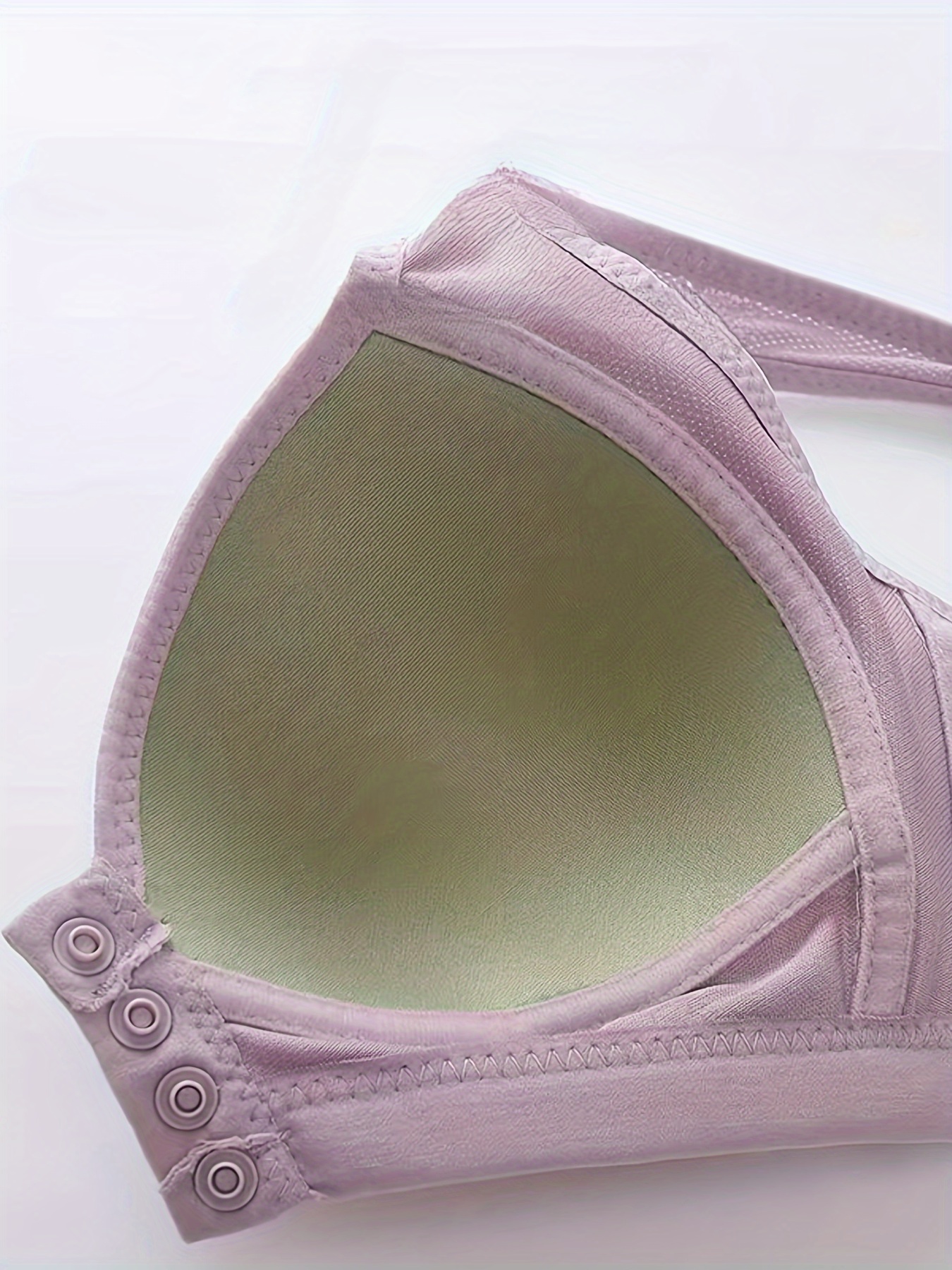 contrast lace wireless bras comfy breathable front - Temu Australia