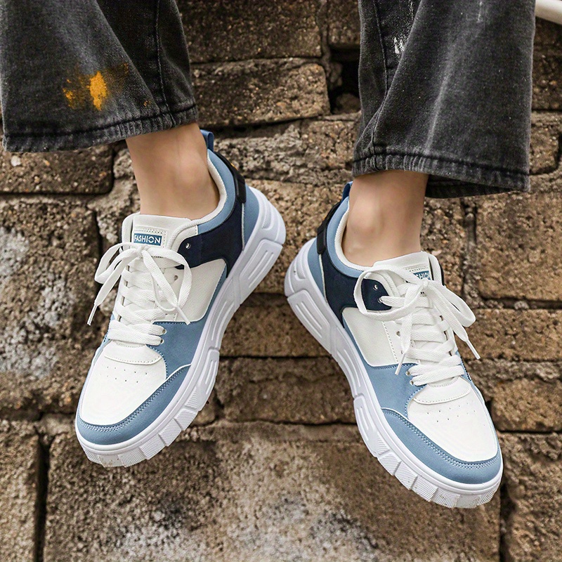 Men's Skate Shoes Good Grip Breathable Lace Sneakers Men's - Temu Canada