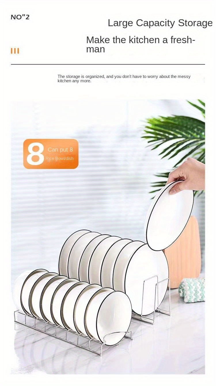 Stainless Steel Bowl Dish Rack Drain Rack Household Kitchen - Temu Kuwait
